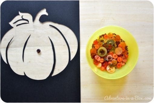 Button Pumpkin: Easy Autumn Craft