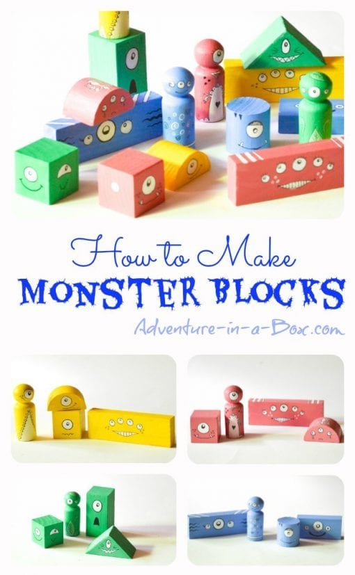 How to Make Wooden Monster Blocks