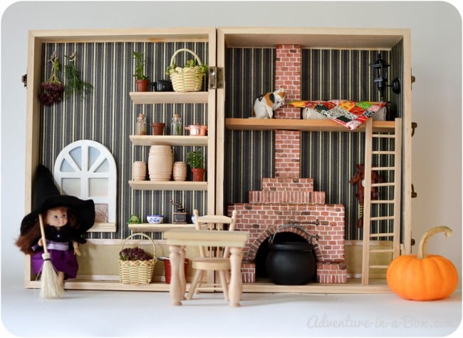 Make a Dollhouse in a Box: Simple, Portable and Fun