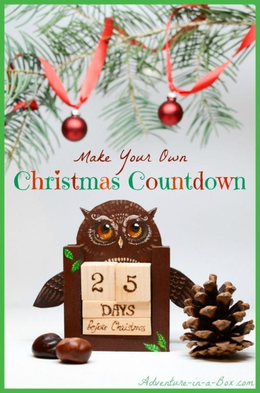 Make a Countdown Calendar with Wooden Blocks