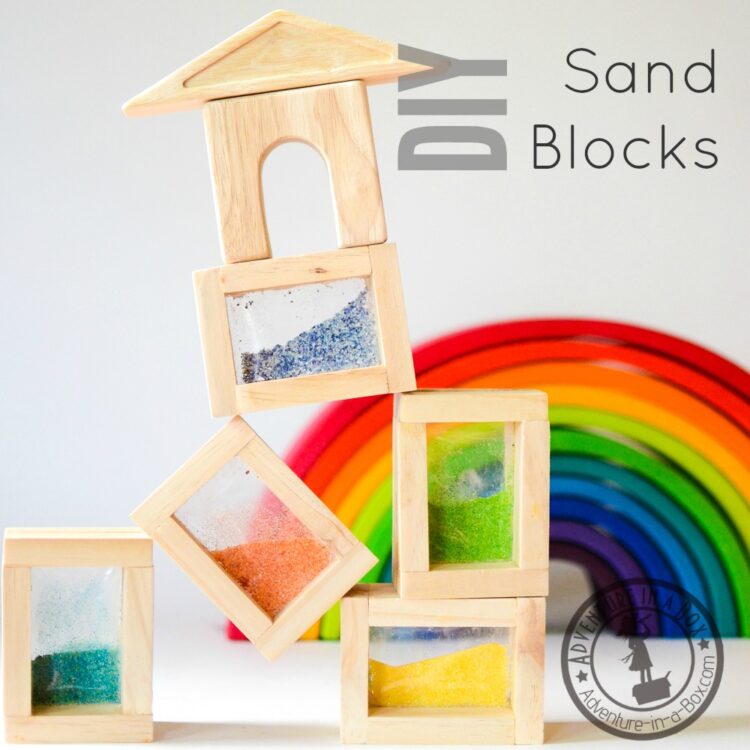 Make Rainbow Sand Blocks