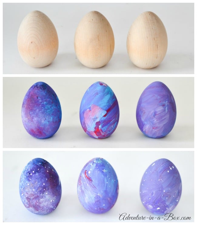 How to Make Galaxy Easter Eggs