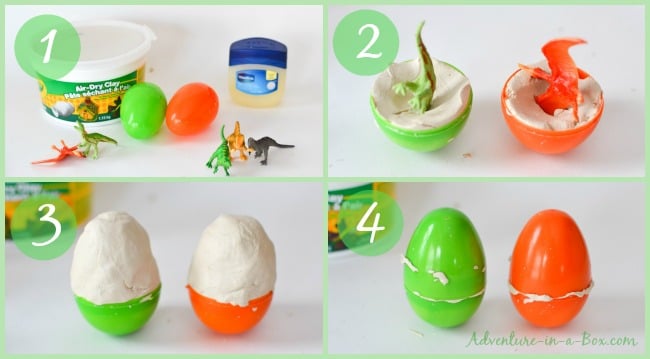 Make Your Own Dinosaur Eggs Dinosaur Egg Dig & Clay Kit Set Toy