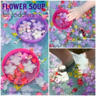 Flower Sensory Bin for Kids