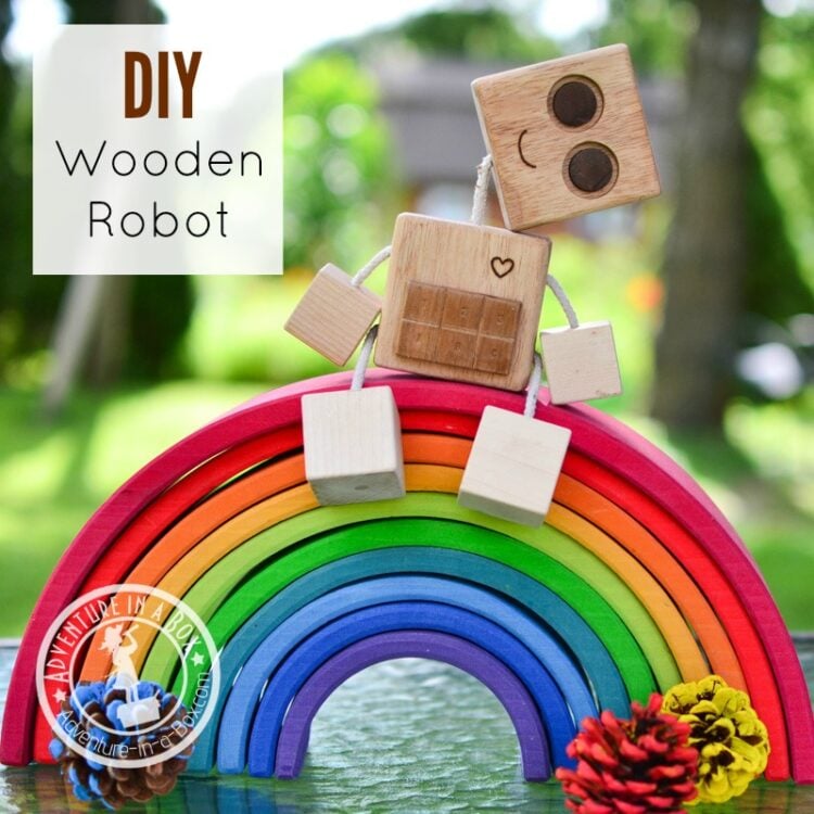 DIY Wood Robot Toy