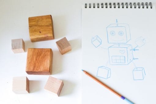 DIY Wood Robot Toy