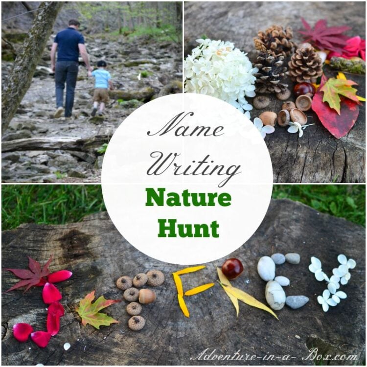 Name Writing Nature Hunt