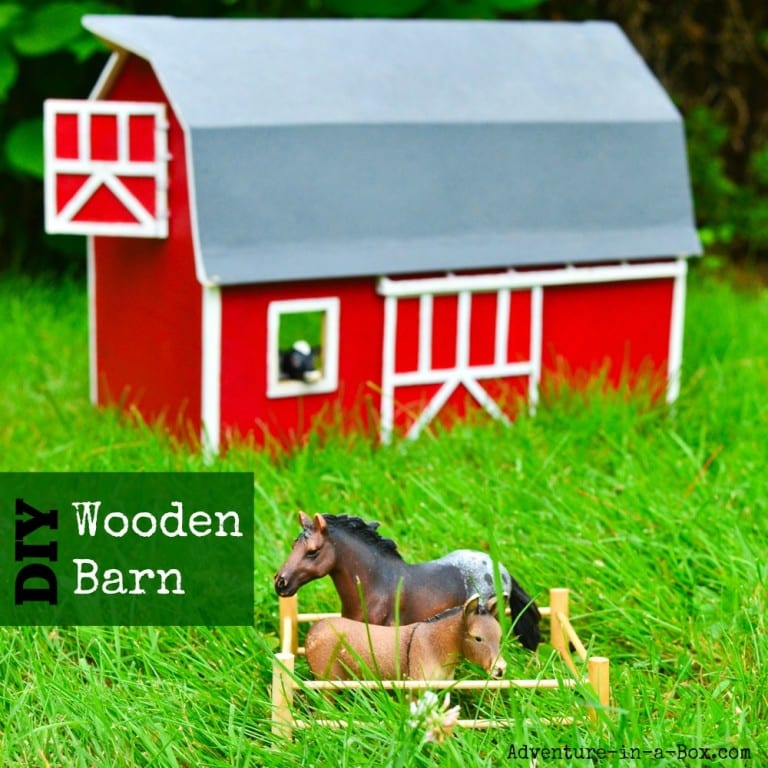 DIY Toy Wooden Barn