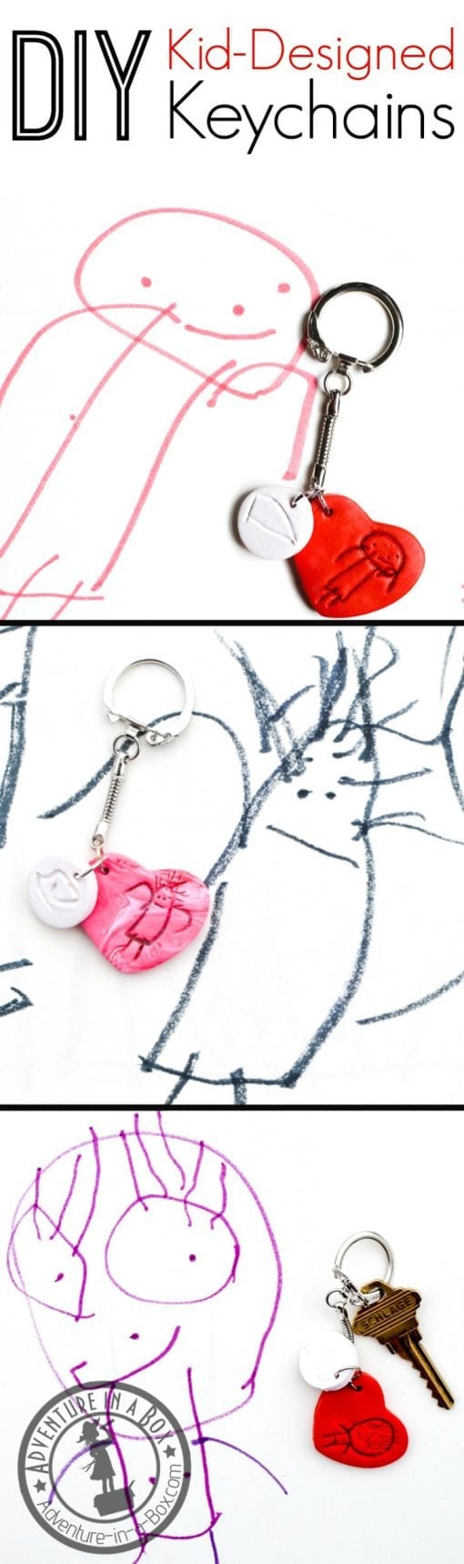 DIY Kid-Designed Keychains