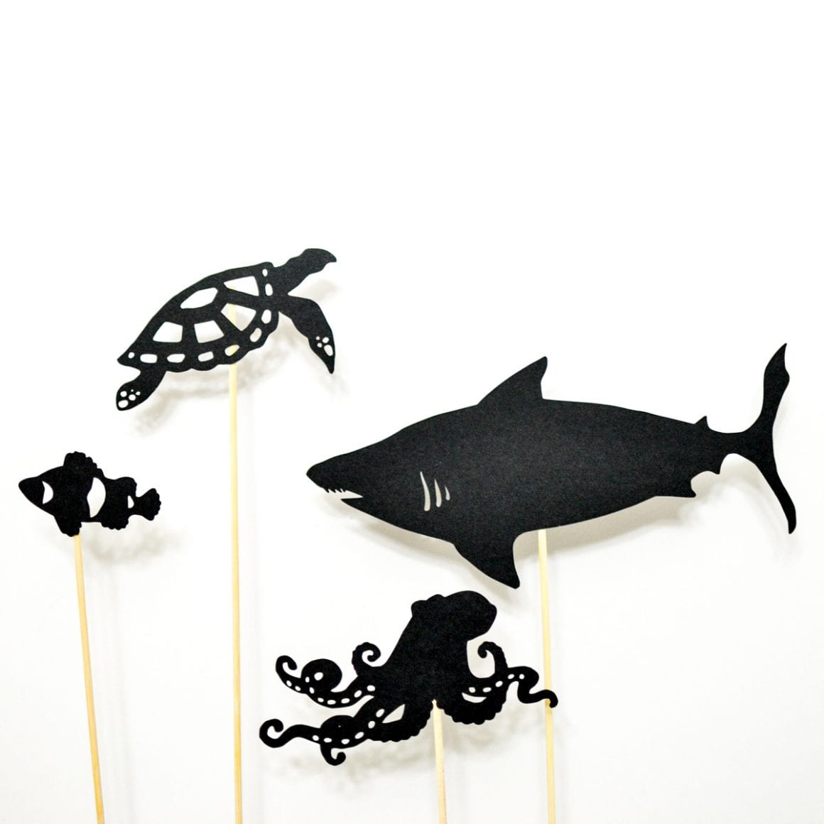 Ocean Life Shadow Puppet Printables | Adventure in a Box