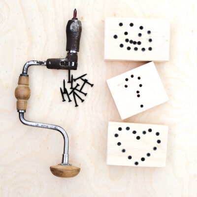 Woodscrew Art: Introducing Kids to Screwdriving Tools