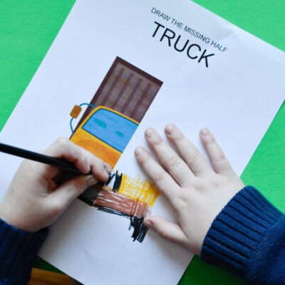 Draw the Missing Half: Vehicles Printable Pack | Adventure in a Box