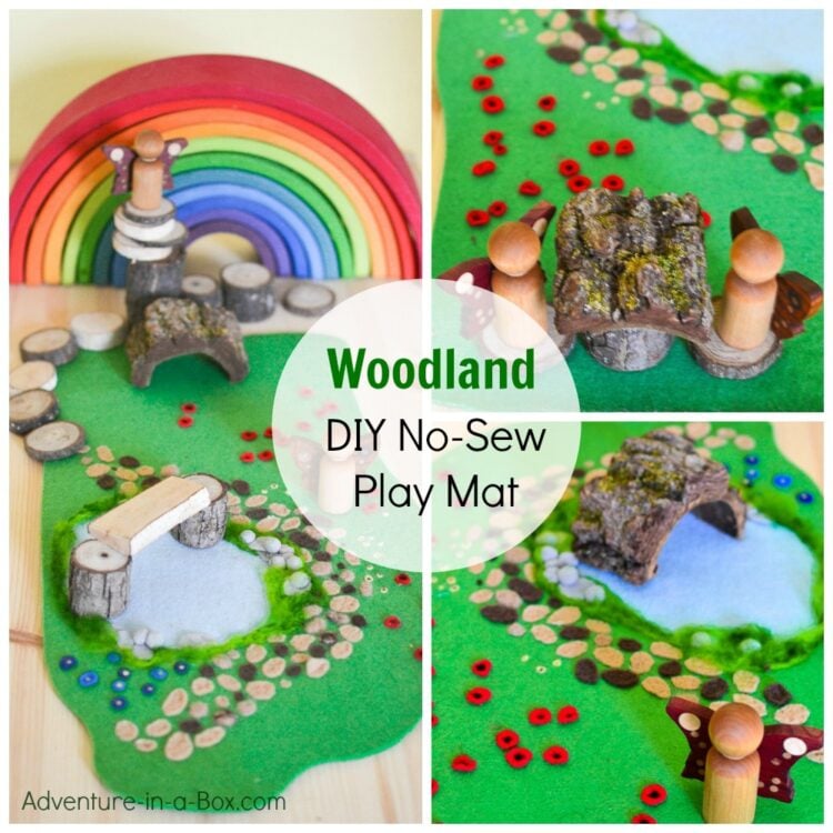 Woodland Meadow: DIY No-Sew Felt Play Mat