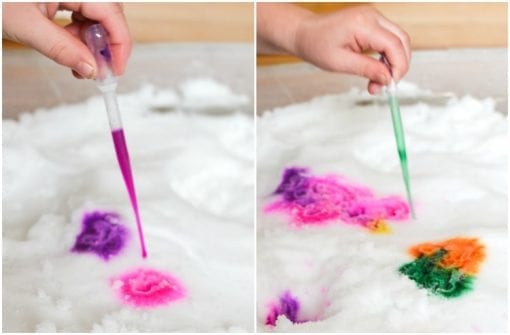 Colour Mixing in the Snow