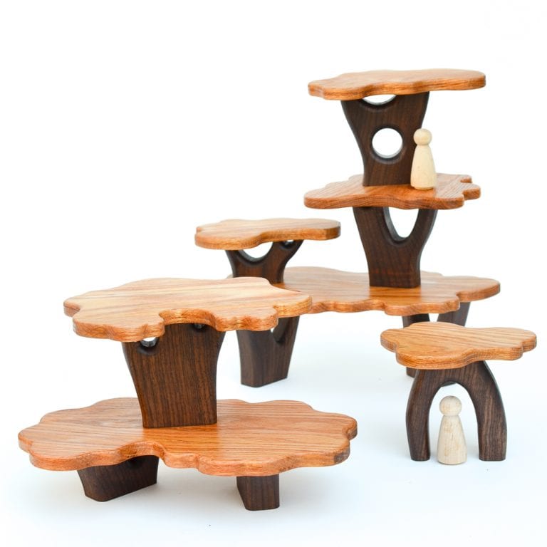 Wooden Fairy Tree House Block Set | Adventure in a Box