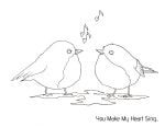 Love Birds Free Printable Card + Colouring Page + Art Prompt ...