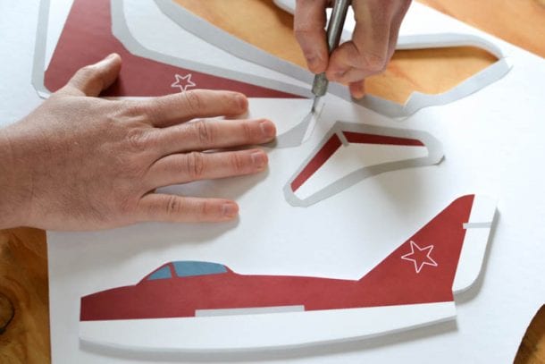 DIY Foam Glider Airplane with Printable Pattern & Design