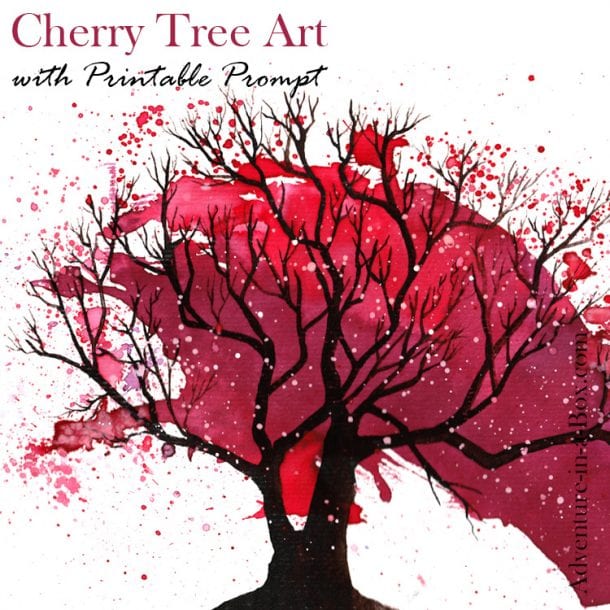Blooming Tree Printable Art Prompt | Adventure in a Box