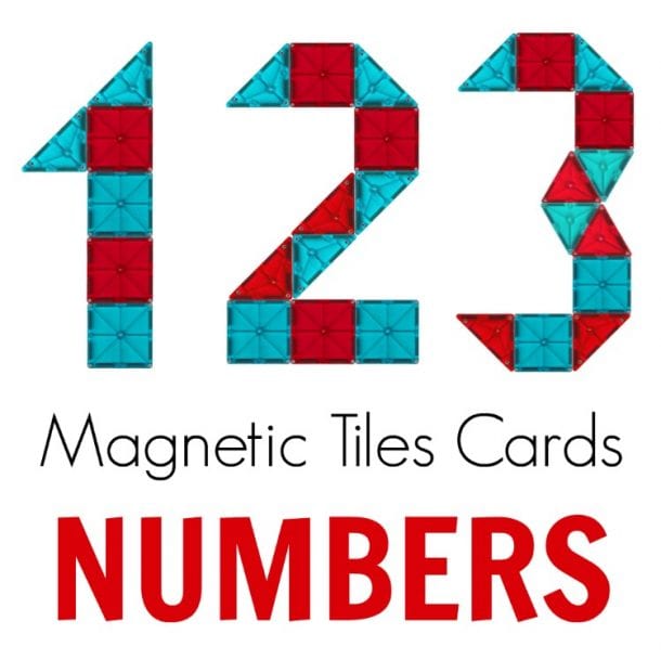 Magnetic Tiles Idea Cards: Numbers | Adventure in a Box