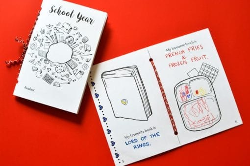 Back-to-School Book with Questions for Kids: Free Printable Template ...