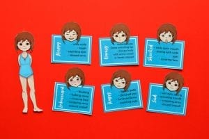 Emotion Paper Dolls for Teaching Kids about Emotions: Girl Edition