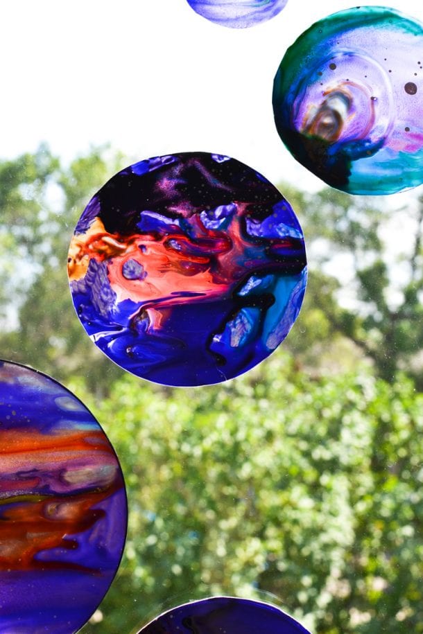 Space Stained Glass Suncatchers