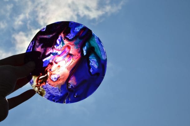 Space Stained Glass Suncatchers
