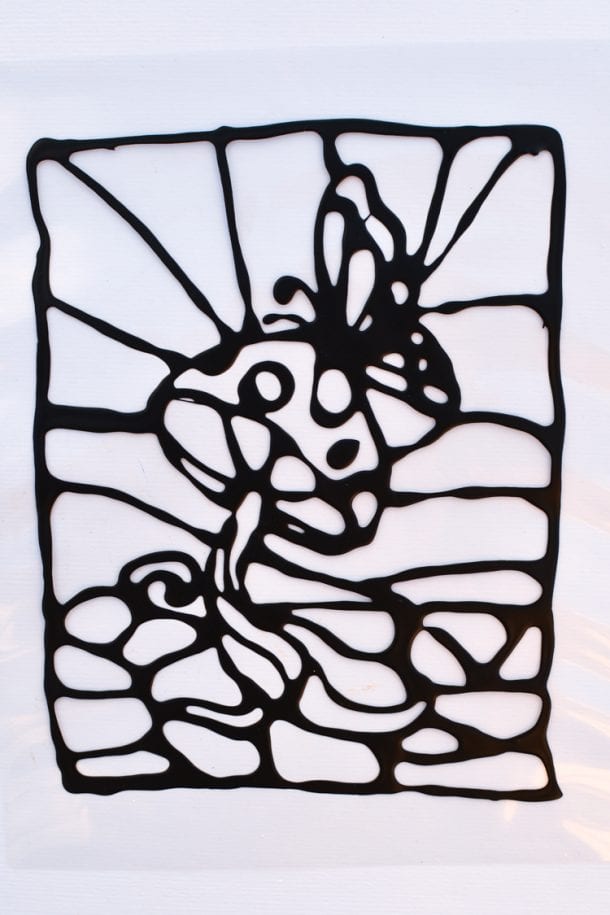 Black Glue Stained Glass Art