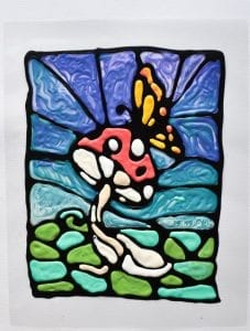 Black Glue Stained Glass Art