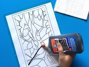 Black Glue Stained Glass Art