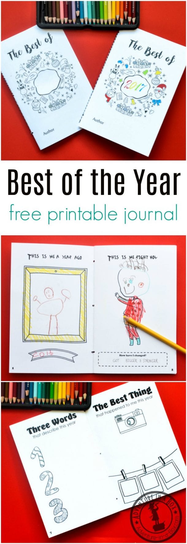 Best of the Year: Free Printable Journal for Kids to Fill on New