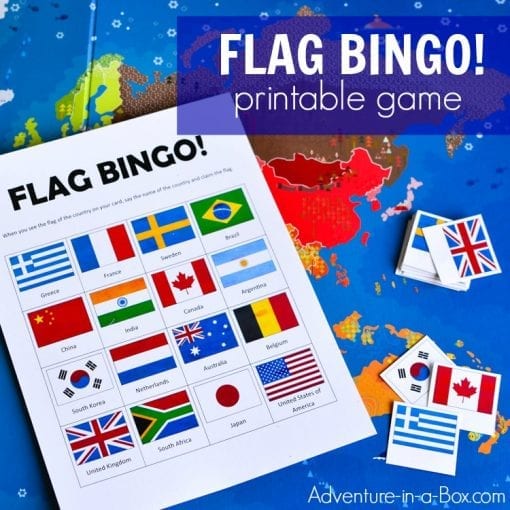 Flags of the World Bingo: Printable Game for Kids