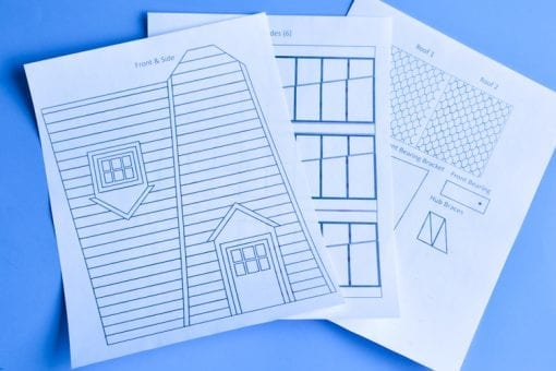 How to Make a Windmill Model with a Printable Pattern