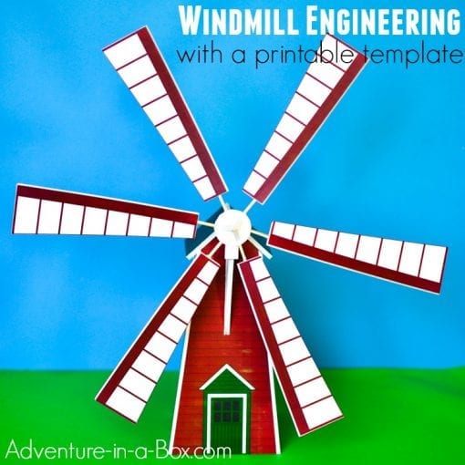 How to Make a Windmill Model with a Printable Pattern