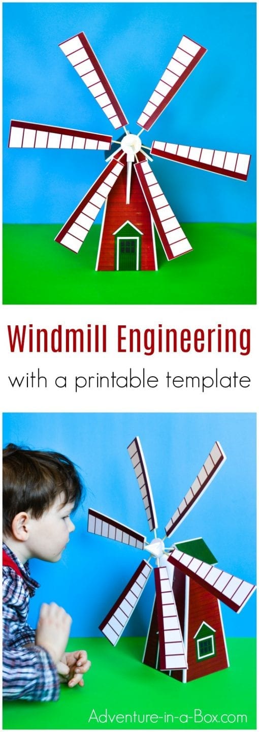 How to Make a Windmill Model with a Printable Pattern