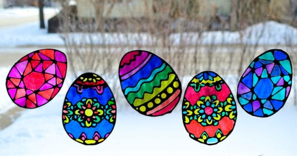 Easter Egg Suncatchers: 4 Designs | Adventure in a Box