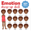 Emotion Dress-Up Paper Doll: Male Edition | Adventure in a Box
