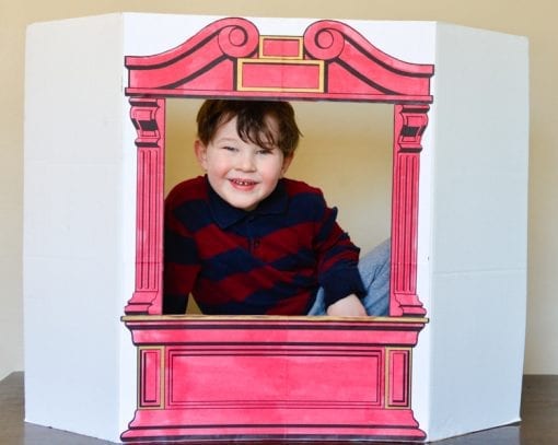 Make a Simple Puppet Theatre from Cardboard