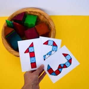 Magnetic Tiles Idea Cards: Numbers | Adventure in a Box