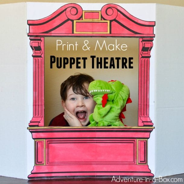 Make a Simple Puppet Theatre from Cardboard