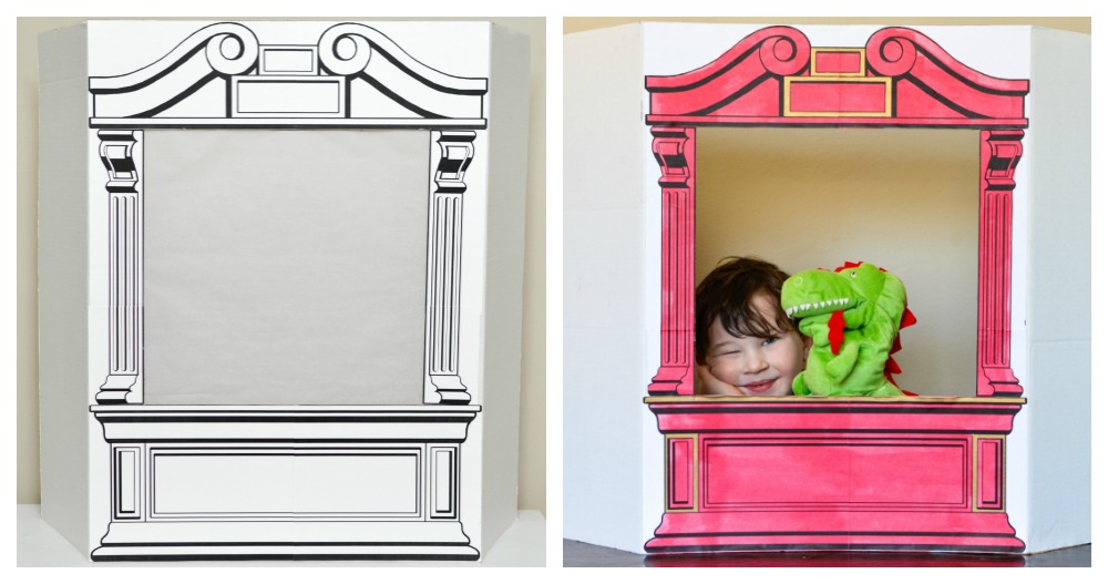 How To Make A Cardboard Puppet Theater How To Make A Cardboard Puppet Theater