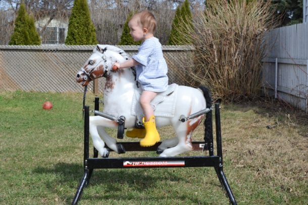 DIY Rainbow Unicorn Spring Horse Makeover