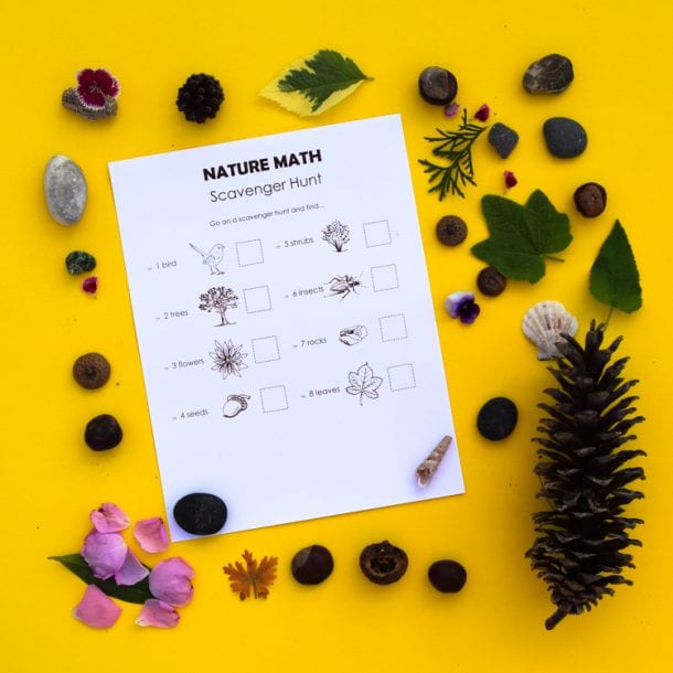 Nature Math Scavenger Hunt: Free Sample | Adventure in a Box