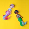Mermaid Paper Dolls: Printable Template | Adventure in a Box