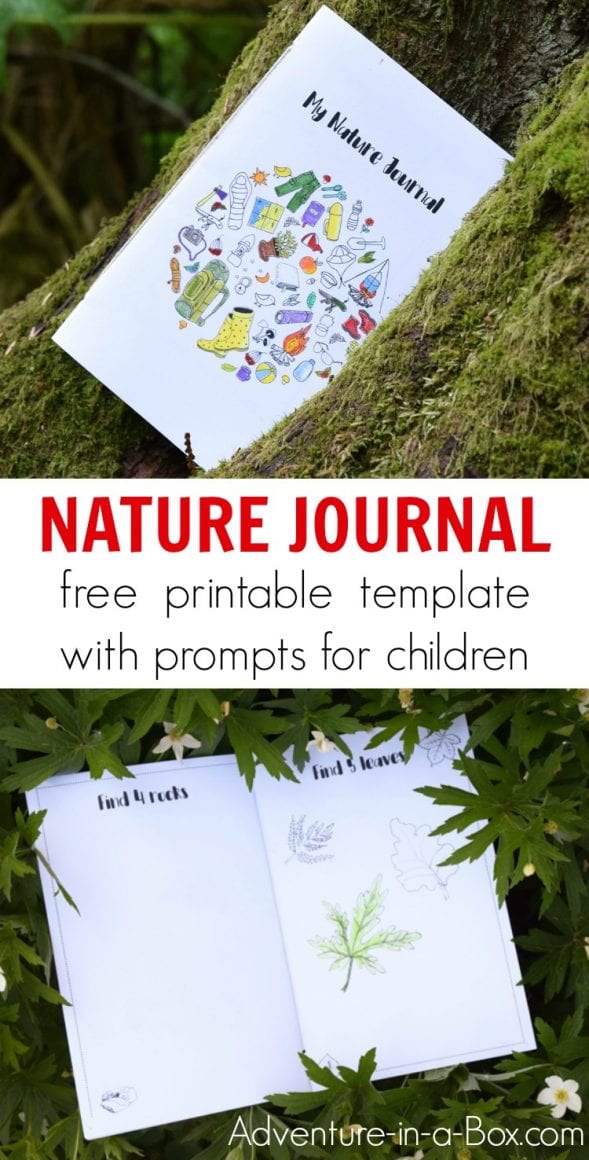 Printable Nature Journal with Creative Prompts for Kids