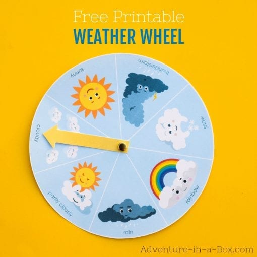 Free Printable Weather Wheel for Kids