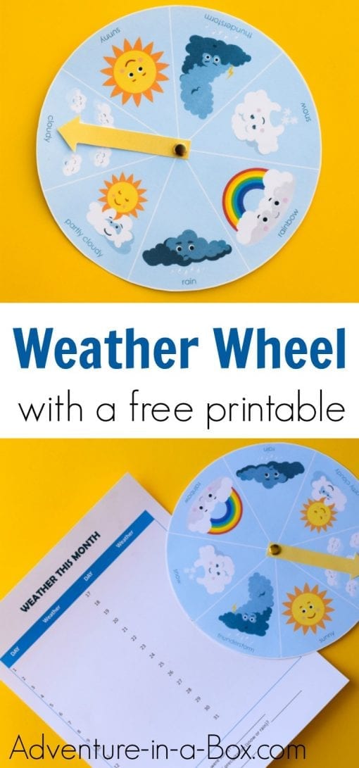 Free Printable Weather Wheel for Kids