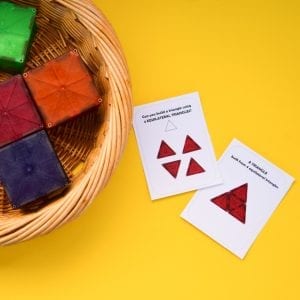 Magnetic Tiles Idea Cards: 2D Geometric Shapes | Adventure in a Box