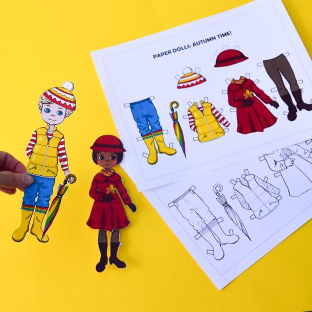 Free Printable Winter Paper Dolls