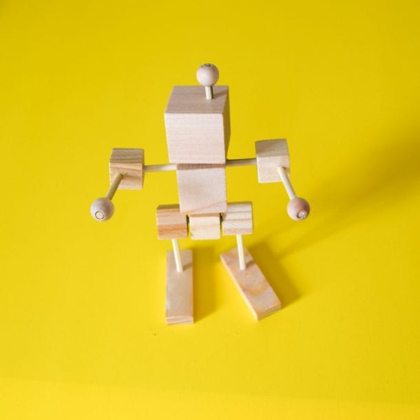 How to Make Simple Articulated Robots with Kids